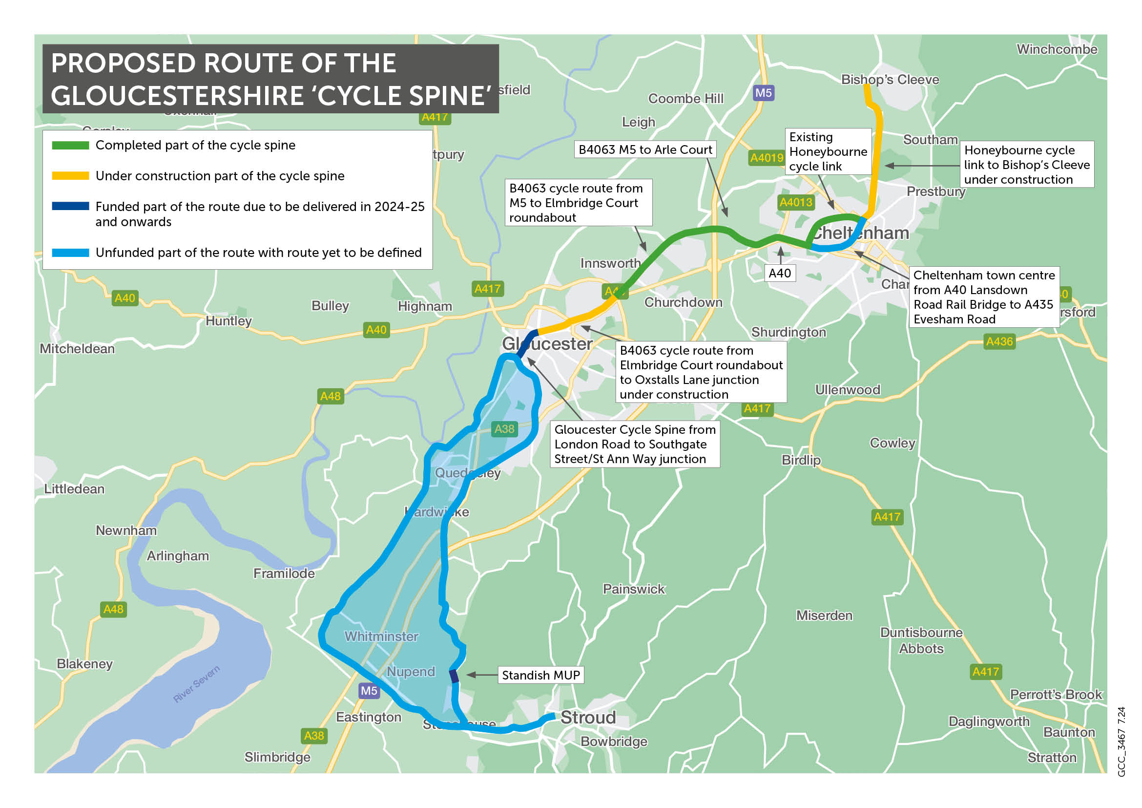 Gloucestershire cycle spine | Highways